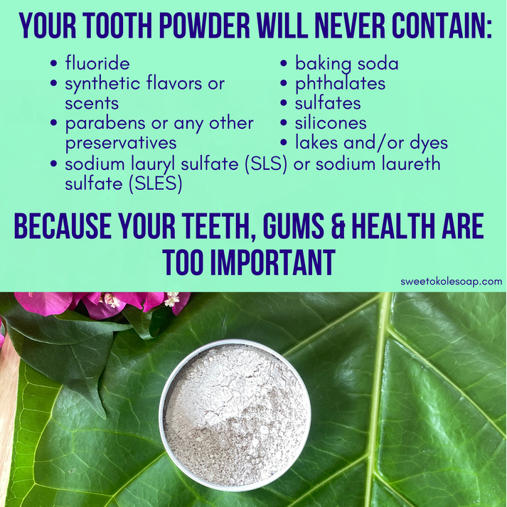 Sweet Cinnamon Tooth Powder with Hydroxyapatite for Enamel Strength ...